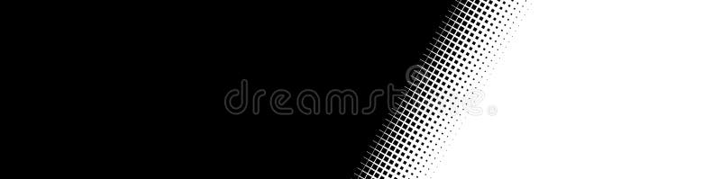 Gradient Banner with Color Transition: Black To White Stock ...