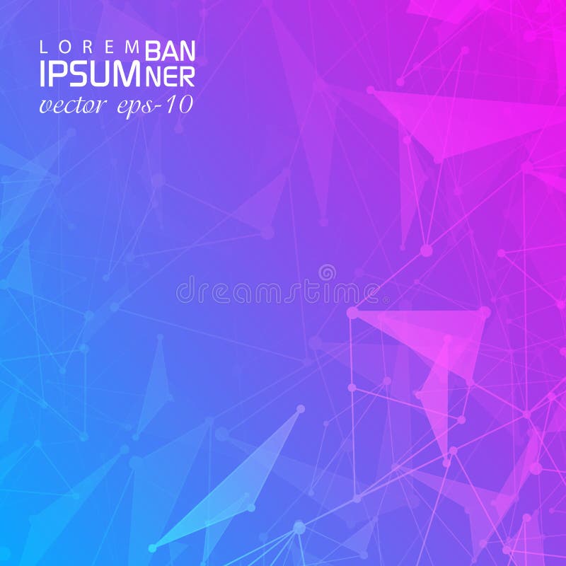 Graphic Plexus Background.Technology Background Banner .Abstract ...