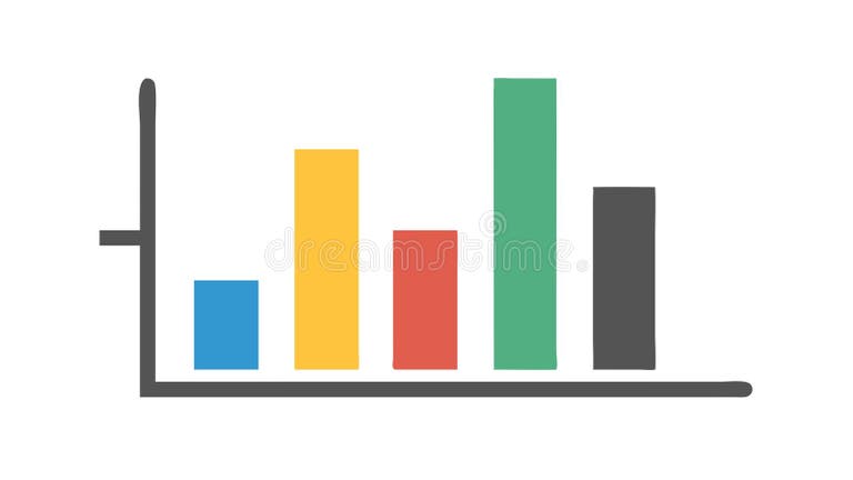 Gradient Bar Chart Data Presentation Icon, Vector Design Generative AI Stock Vector ...