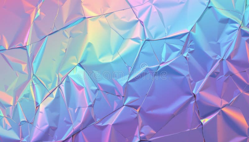 Gradient Based on Holographic Foil Refraction, Cool Pink, Mint, and ...