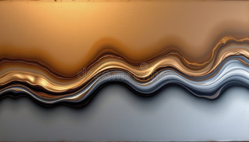 Gradient Based on Liquid Metal Studies, Blending Molten Bronze, Matte ...