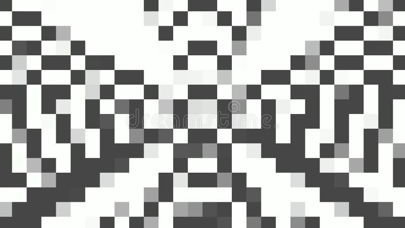 White Pixels Pattern in 8 Bit on Black Gradient Stock Footage - Video ...