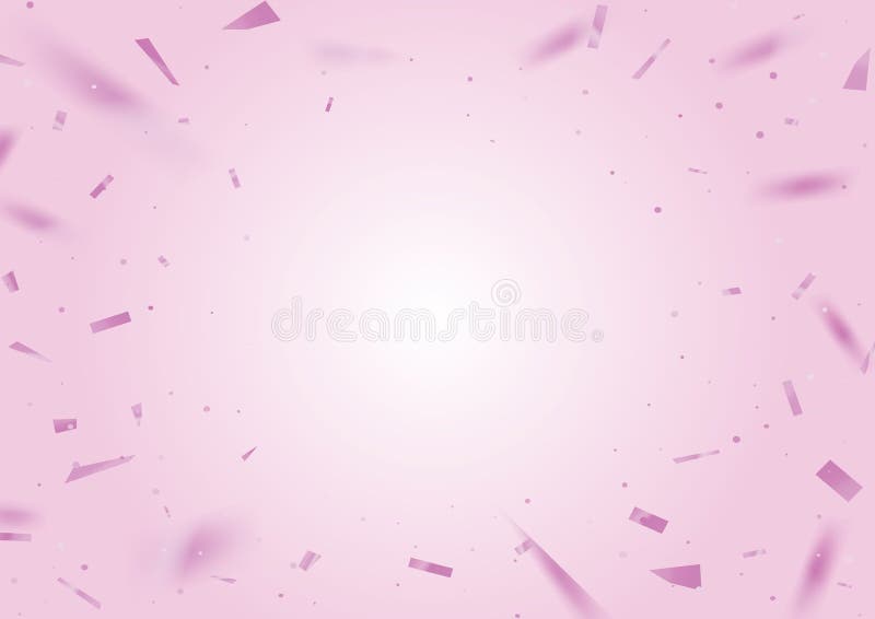 Gradient Blank Party Template Background with Purple Confetti Stock ...