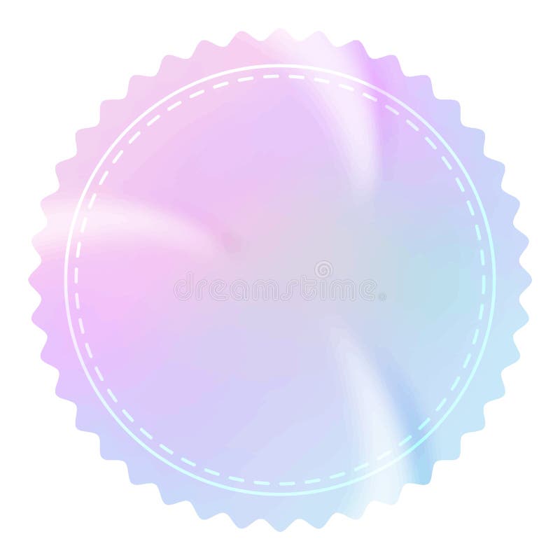 Gradient Blank Round Badge, Label Element on White Stock Illustration ...