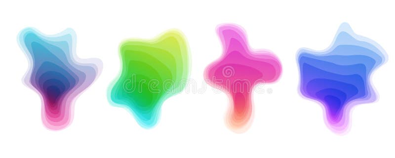 Gradient Blend Shapes Set. Abstract Shapes with Fluid Colors for Your ... Gradient Blend Shapes Set. Abstract Shapes with Fluid Colors for Your ...