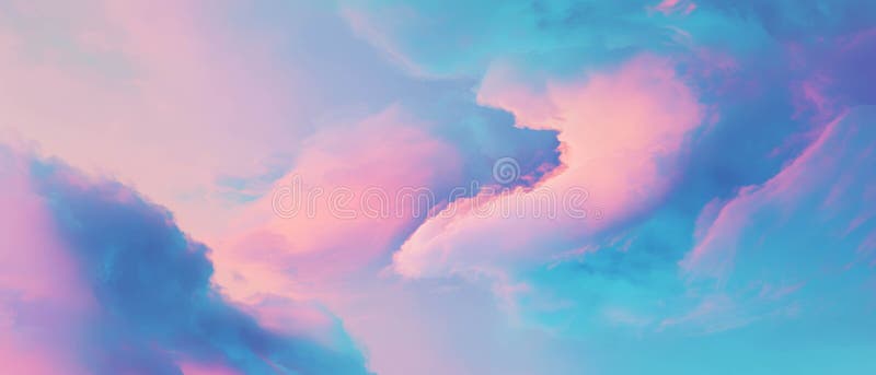 Gradient Blending of Indigo and Light Blue Creates an Ethereal and ...