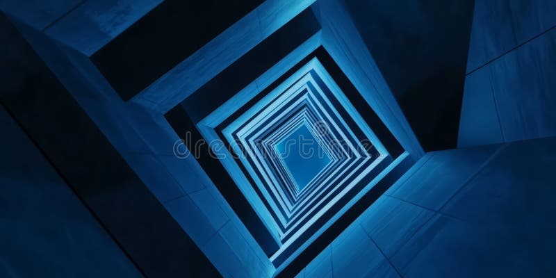 A Gradient Blue Background Featuring Sharp Angles and Geometric Shapes ...