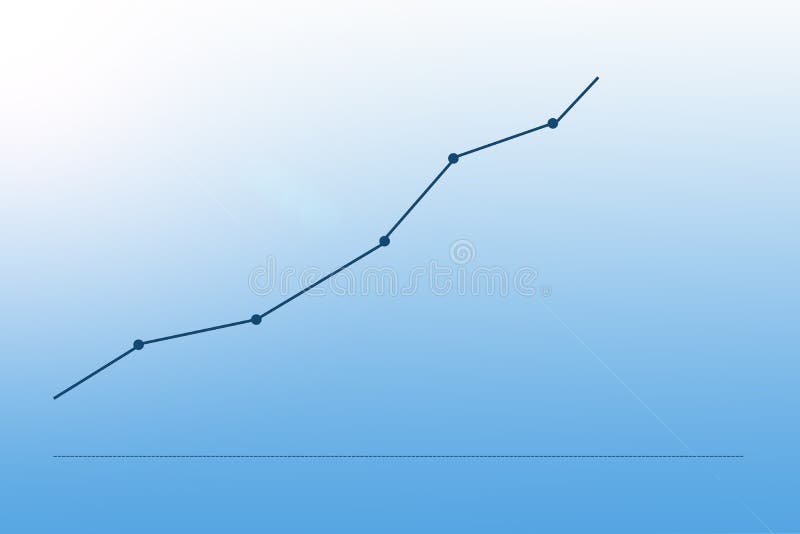 Gradient Blue Background with Graph Stock Illustration - Illustration ...