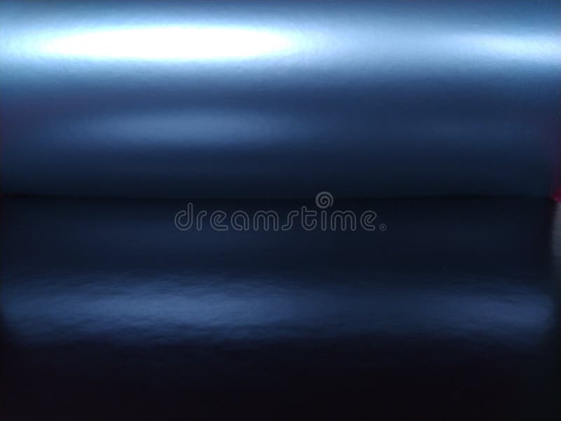 Gradient on a Blue Background. Horizontally Folded Shiny Paper or Foil ...