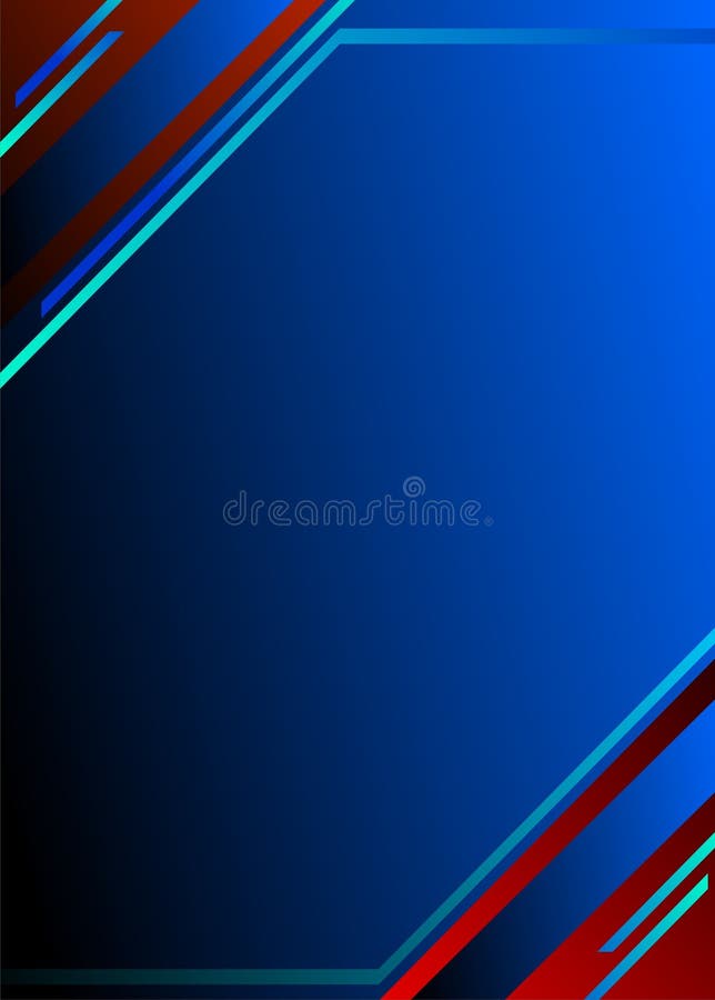 Gradient Blue Background with Red and Green Lines on the Edges Stock ...