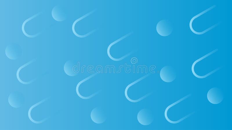 Gradient Blue Background with Small Geometric Objects Raining Down ...