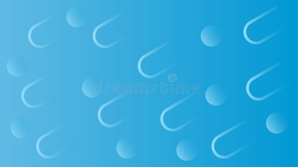 Gradient Blue Background with Small Geometric Objects Raining Down ...