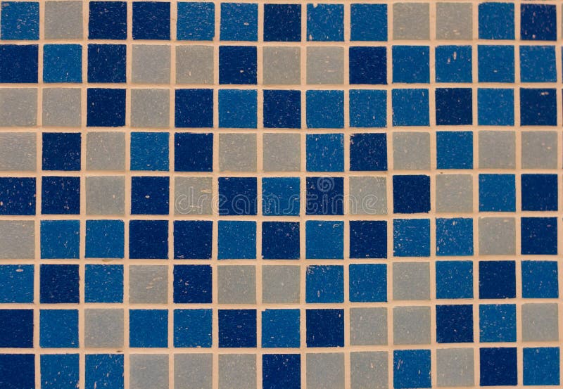 Gradient Blue Colored Mosaic Tiles Stock Image - Image of architecture ...