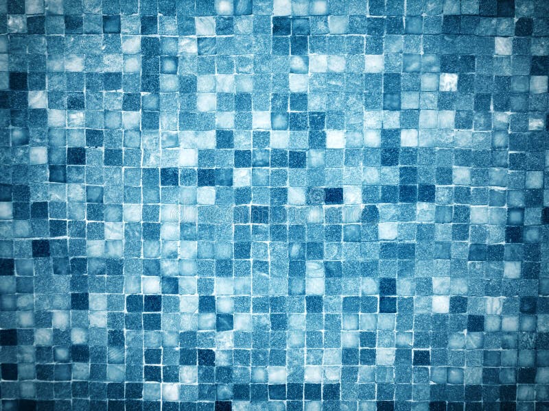 Gradient Blue Colored Mosaic Tiles Stock Photo - Image of design ...