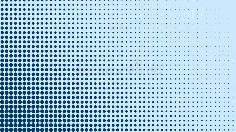 Gradient of Blue Dots. Halftone Texture. Vector Illustration ...