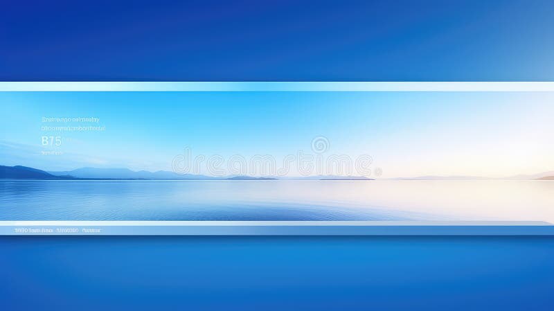 Gradient blue lower third stock illustration. Illustration of ...