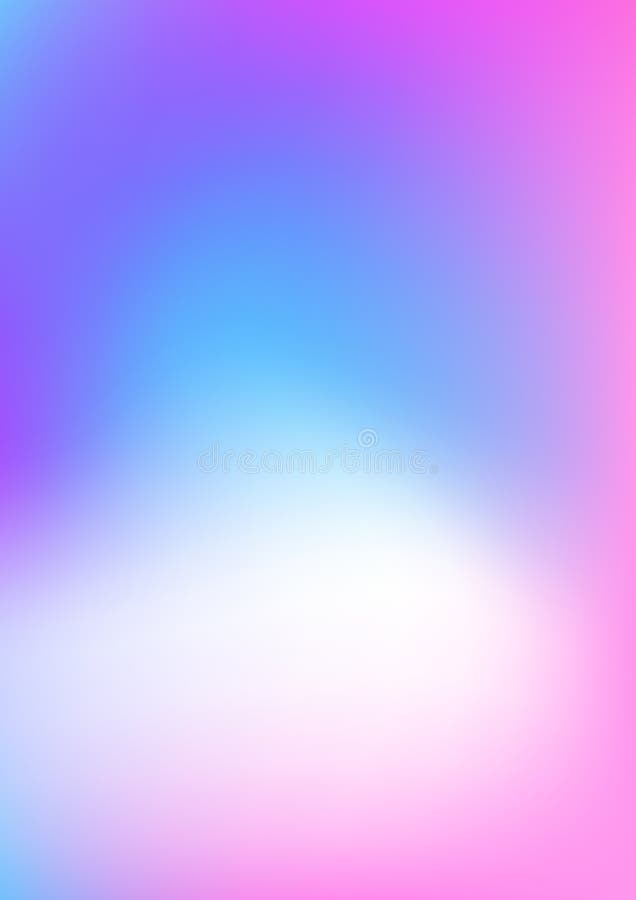 Gradient Blue Pink White Yellow Background. Vertical Rectangle Stock ...