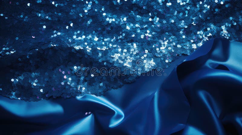 Gradient Blue Sequin Background Stock Illustration - Illustration of ...