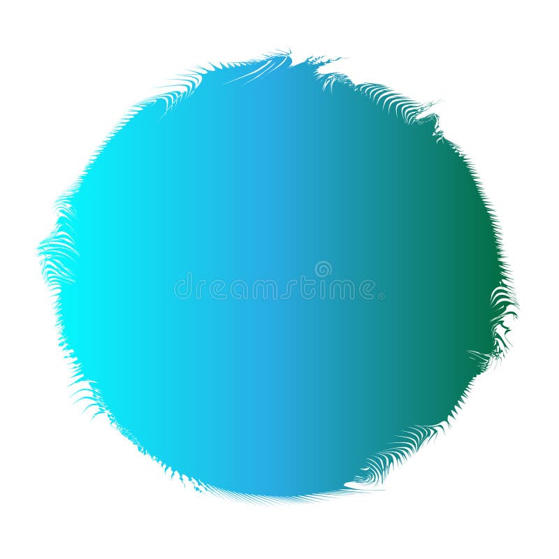 Gradient Blue and Teal Circle with Textured Edges Stock Illustration ...