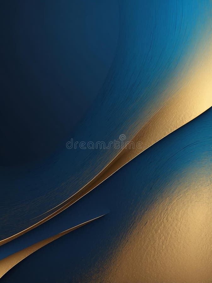 Gradient Blue To Gold Smooth Grainy Texture Transition Ai Generated ...