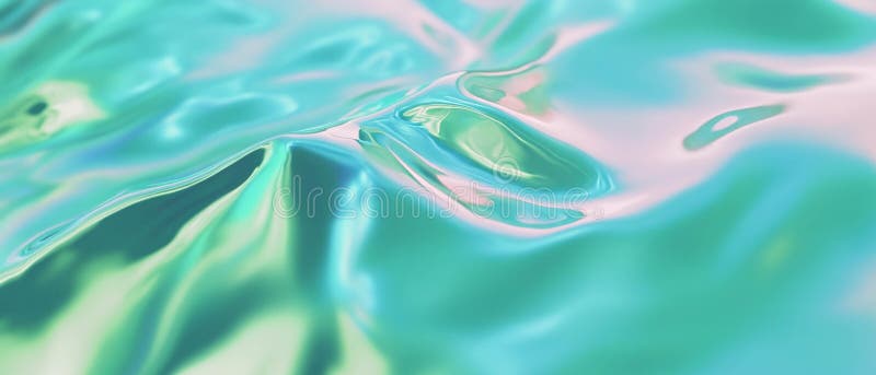 Fluid Motion of Calming Blue Gradient with Waves Creating an Organic ...