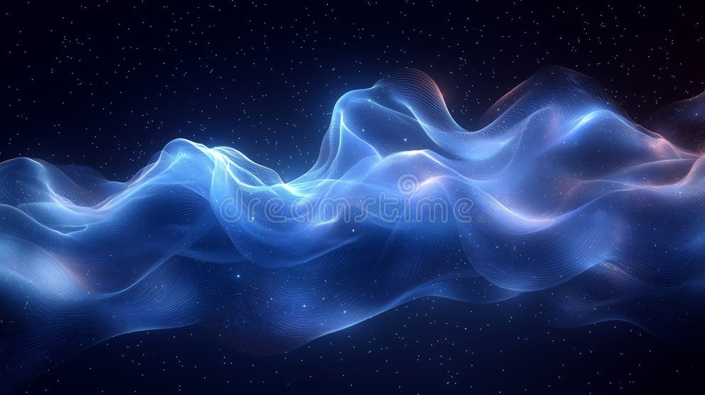 Gradient Blue Digital Wave Background with Subtle Motion Stock ...