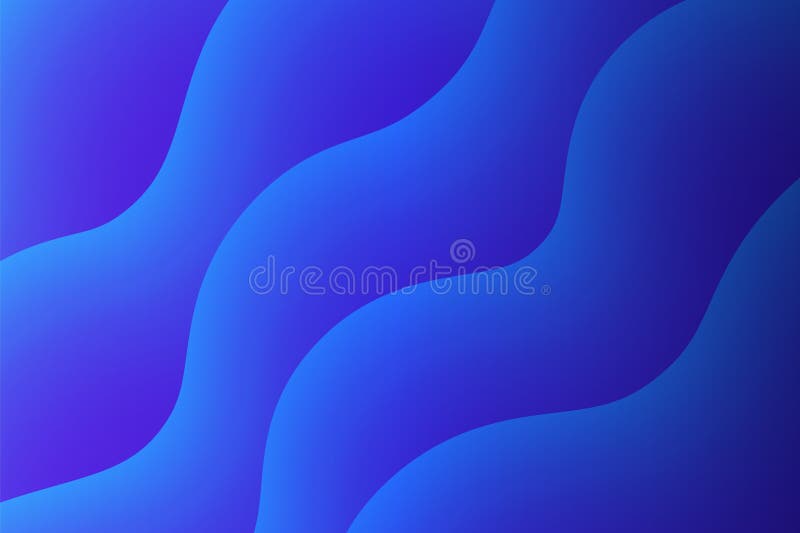 Gradient Blue Wave Fluid Background. Stock Vector - Illustration of ...