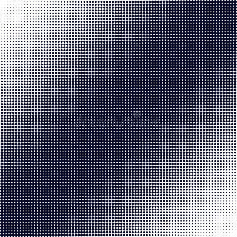 Gradient of Blue and White Dots. Halftone Texture. Vector Illustration ...