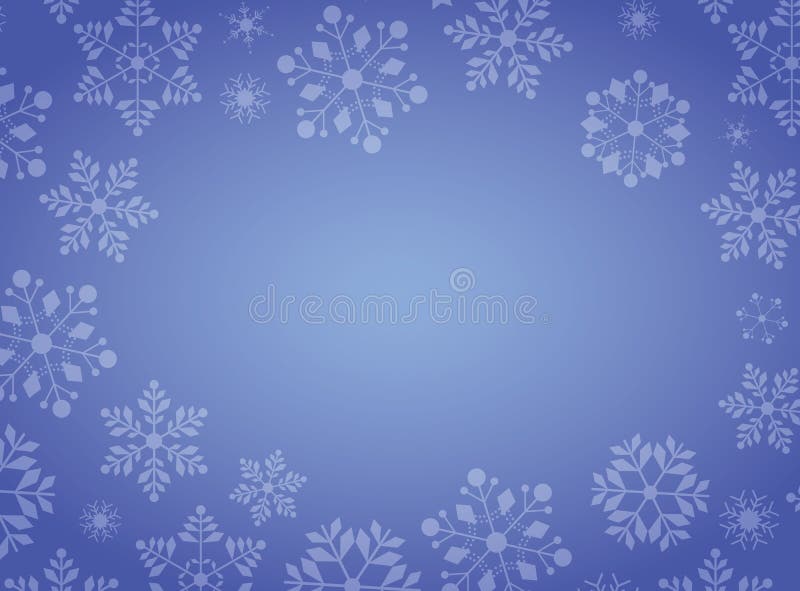 Gradient Blue Winter Square Banner Background with Snowflake Stock ...