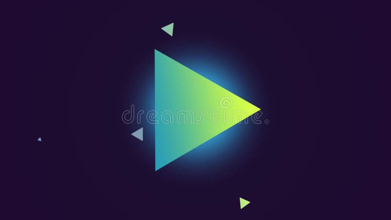 Gradient Blue and Yellow Triangles Pattern Stock Footage - Video of ...