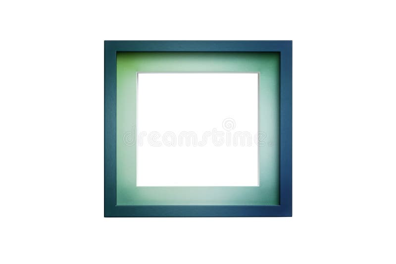 Gradient Border or Photo Frame. Square Empty Blue and Green Frame Stock ...