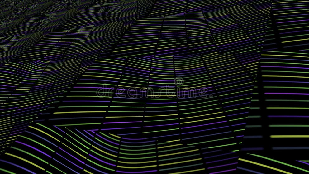 Gradient Bright Color Led Illuminated Mosaic Plaid Pattern. Animation ...