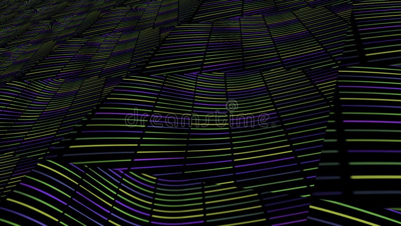 Gradient Bright Color Led Illuminated Mosaic Plaid Pattern. Animation ...