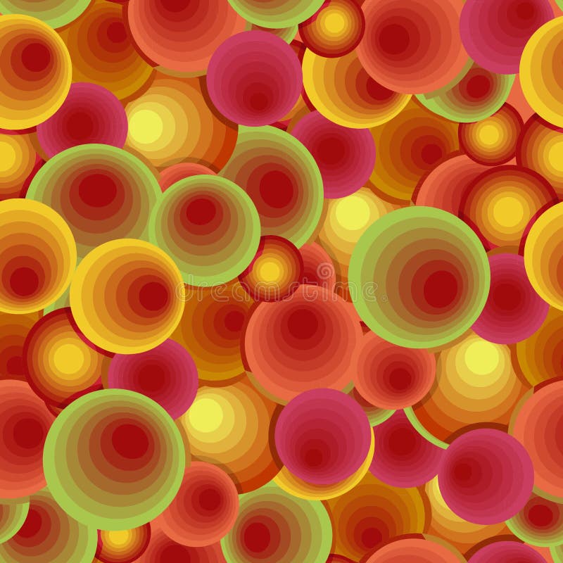 Gradient Bubbles Seamless Pattern Stock Illustration - Illustration of ...