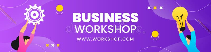 Gradient Business Workshop Twitch Banner Stock Vector - Illustration of ...