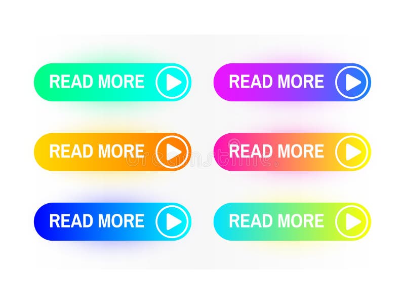 Gradient Buttons. Web Ui Elements Colored Template Vector Action ... Gradient Buttons. Web Ui Elements Colored Template Vector Action ...
