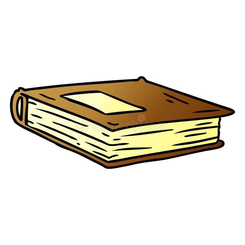 Gradient Cartoon Doodle of a Red Journal Stock Vector - Illustration of ...