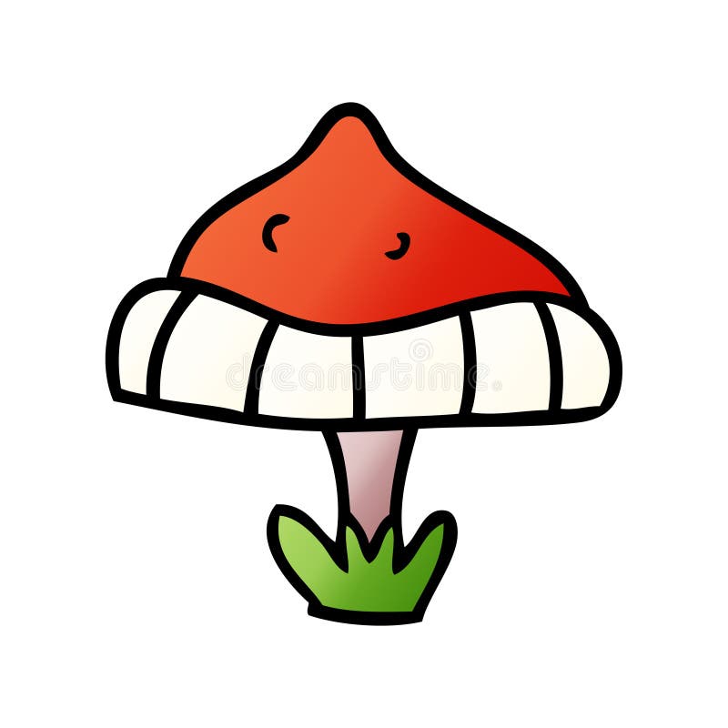 Toadstool cartoon stock vector. Illustration of drawing - 38070671