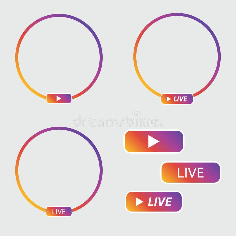 Circle Livestream Stock Illustrations – 90 Circle Livestream Stock ...
