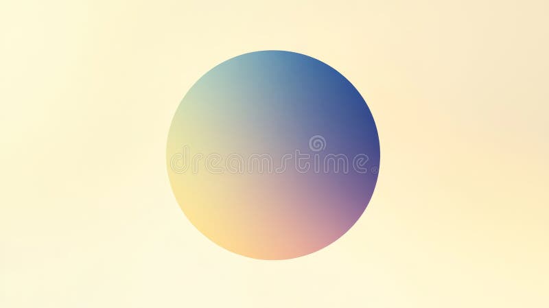 Gradient Circle on Light Background, Abstract Design. Modern Art and ...