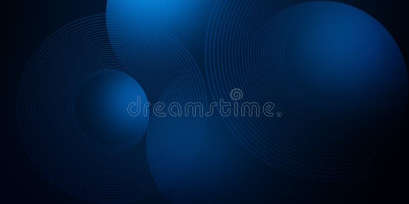 Gradient Circles with Shadows. Techno Abstract Background Stock ...