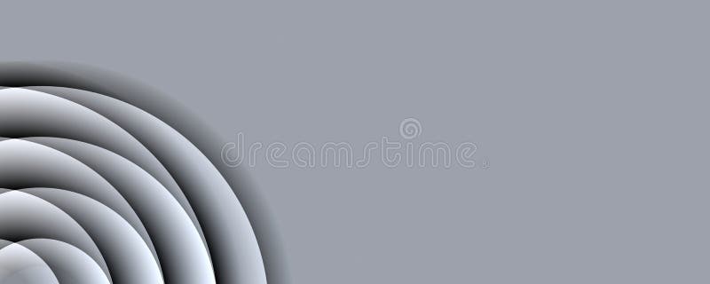 Gradient Circular Grey Banner Template Stock Illustration ...