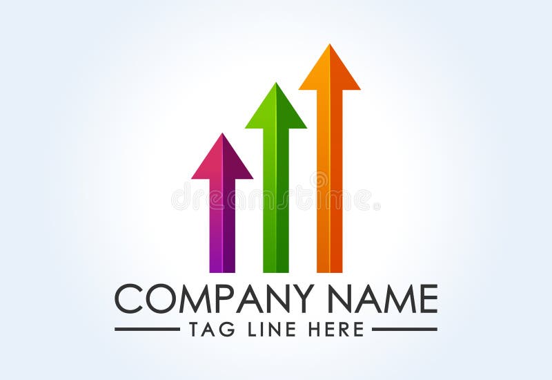 Gradient Financial Logo Design, Vector Illustration Stock Illustration ...