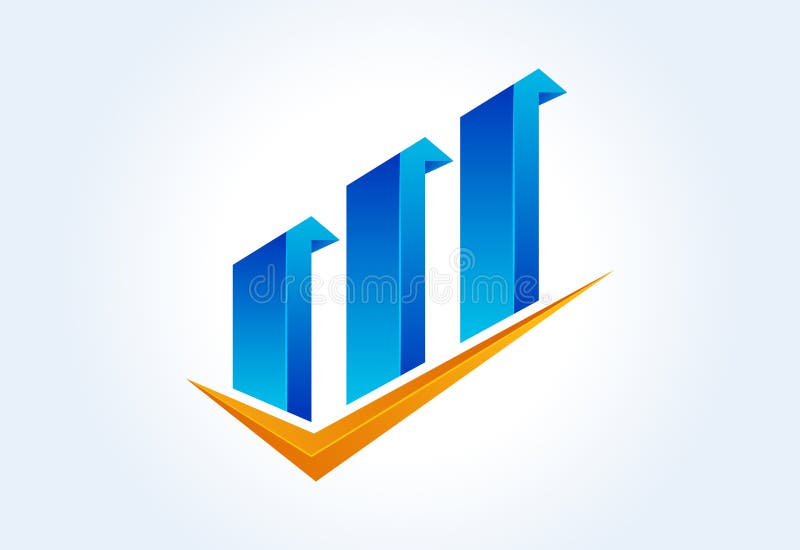 Gradient Financial Logo Design, Vector Illustration Stock Illustration ...