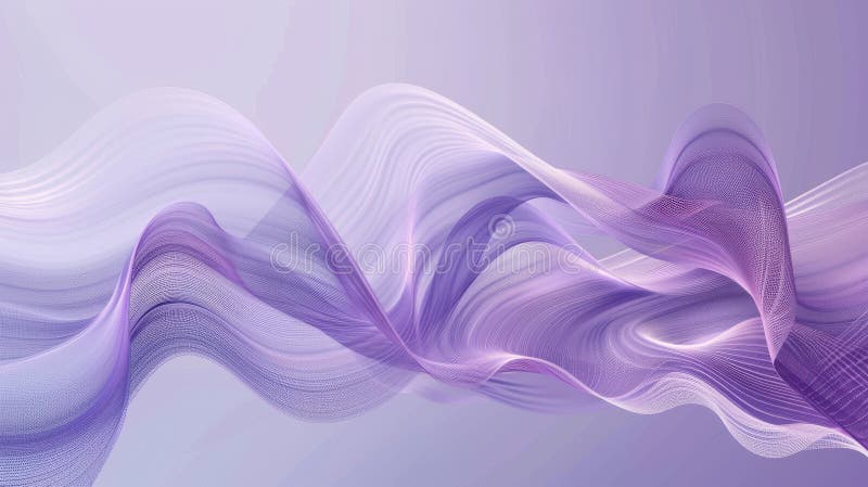 Abstract Purple Flowing Wave Design with a Gradient Background Stock ...