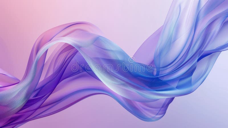 Gradient Colored Flowing Translucent Silklike Fabric with Soft Pleats ...