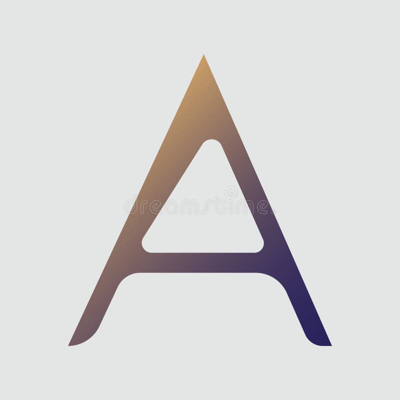 Gradient Color Letter a Text T-shirt Vector Design on White Background ...