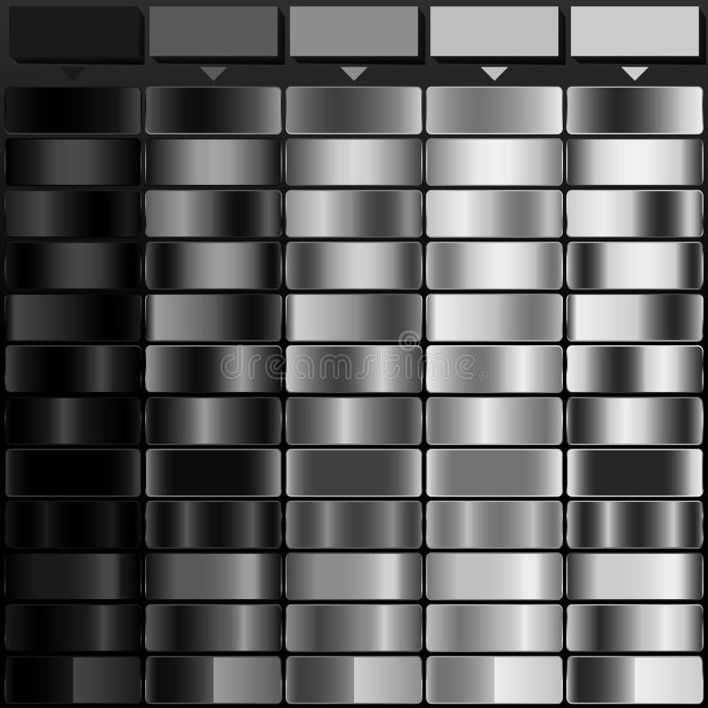 Jet Black Dark Grey Charcoal Silver Stock Illustrations – 10 Jet Black ...