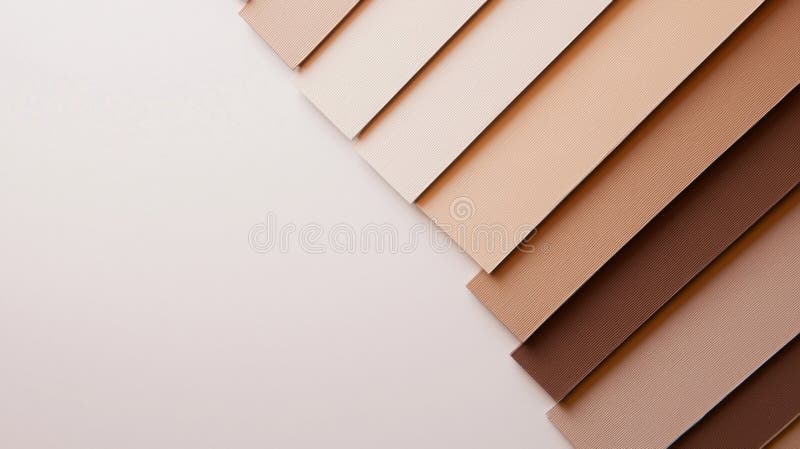 Gradient Color Palette Featuring Shades of Beige and Brown Arranged in ...