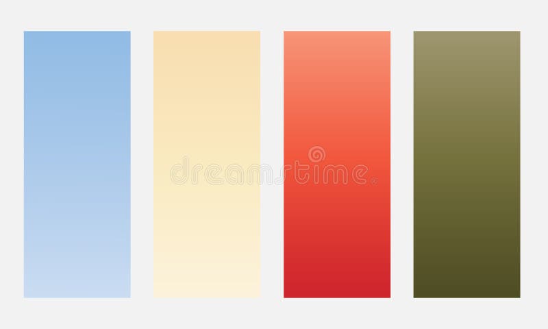Gradient Color Pallet Set Vector. Stock Vector - Illustration of vector ...